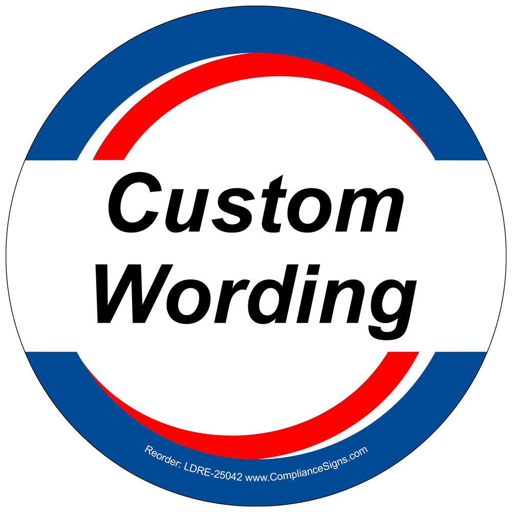 Custom Wording Roll Label LDRE-25042