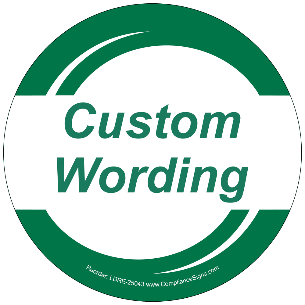 Custom Wording Roll Label LDRE-25043