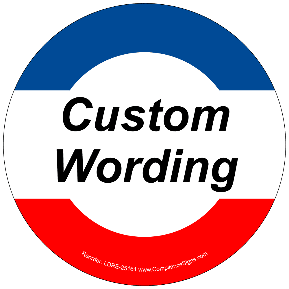 Custom Wording Roll Label LDRE-25161