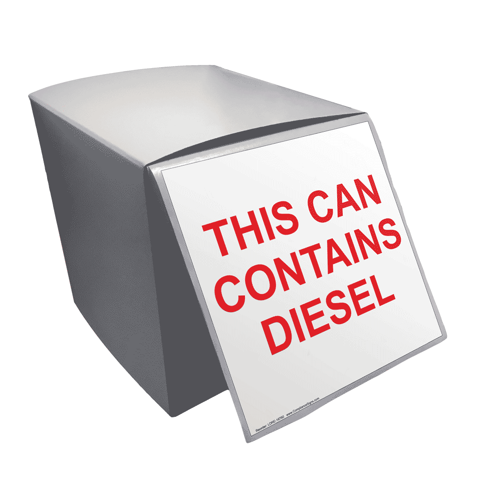 This Can Contains Diesel Roll Label LDRE-16760