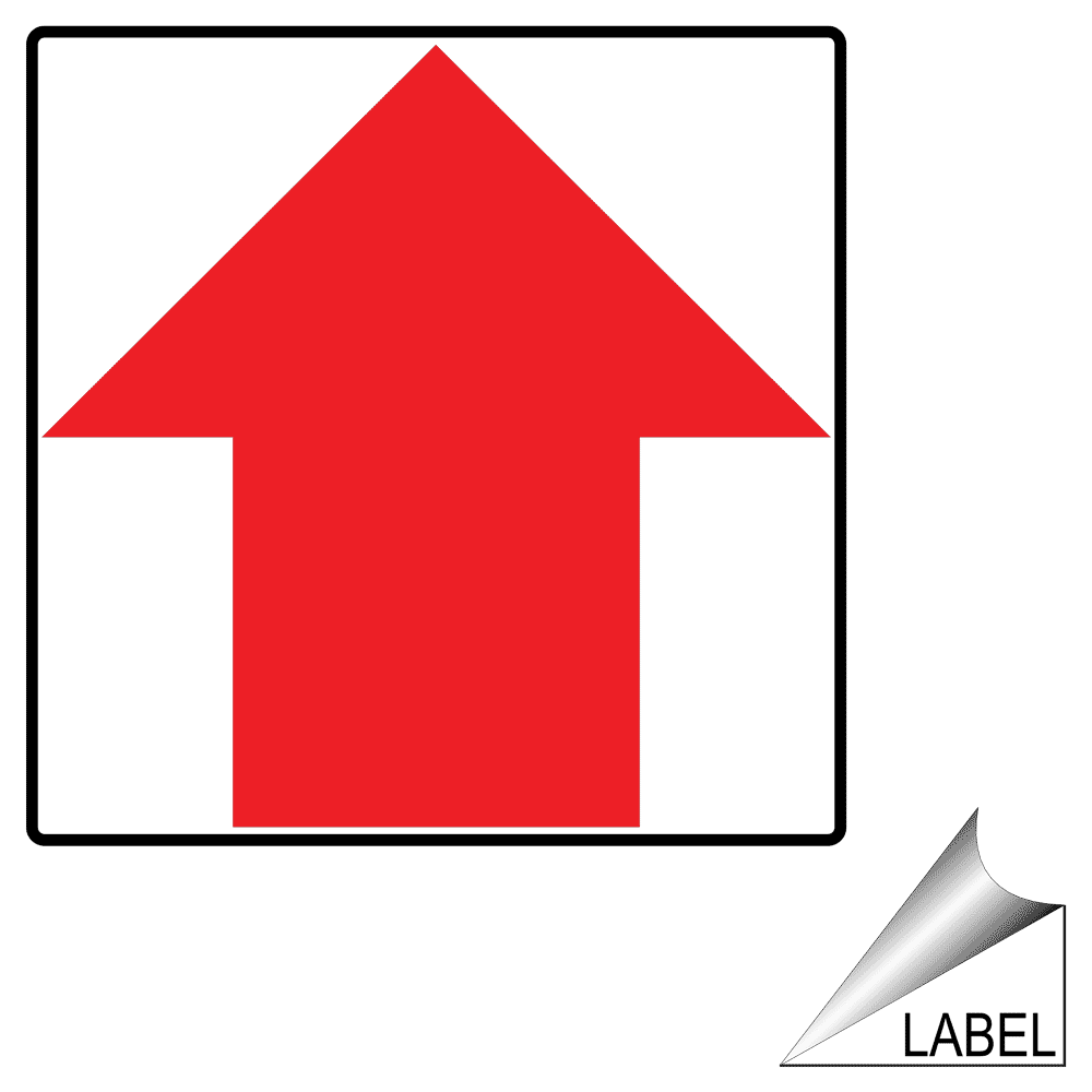 Up Arrow Symbol Label LABEL-SYM-120-b Directional