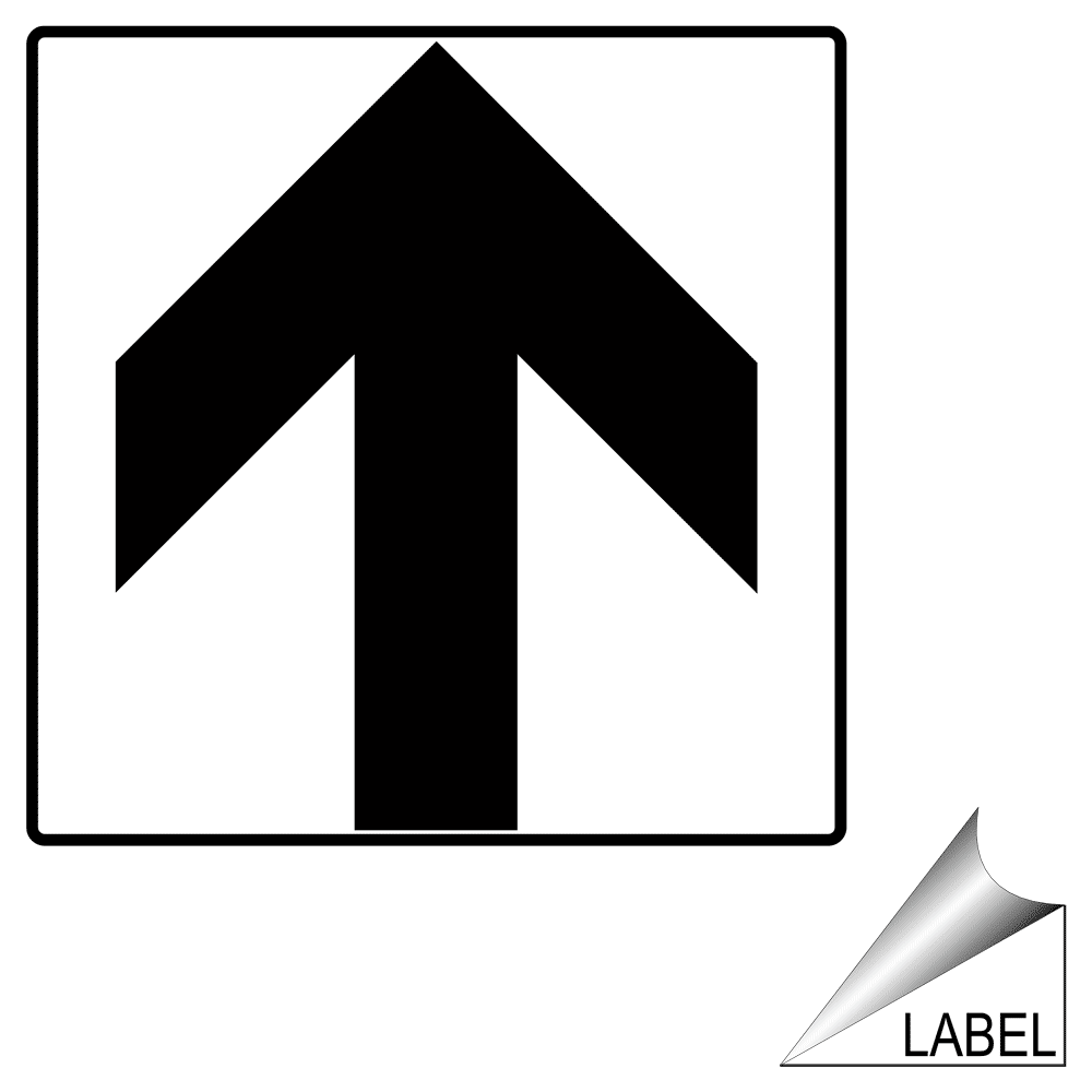 Arrow Up Symbol Label LABEL-SYM-52 Directional