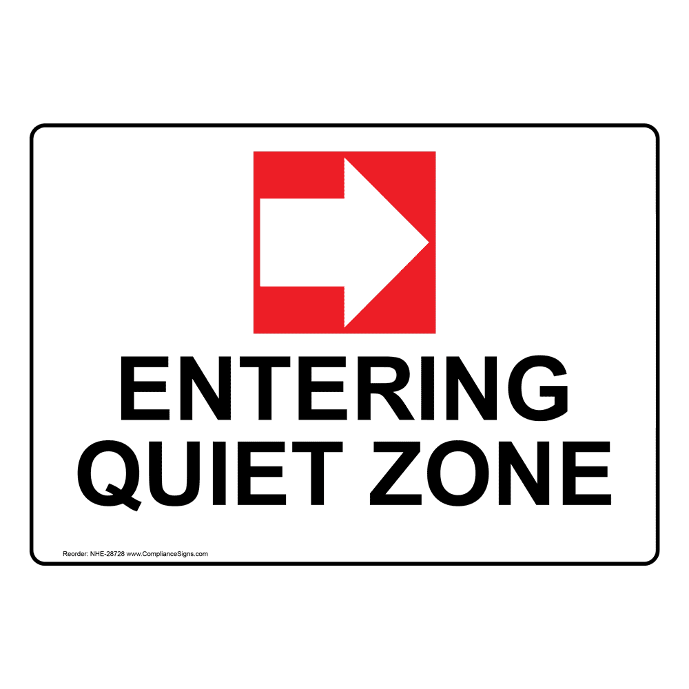 Quiet Zone Signs For Offices