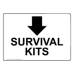 Fire/Emergency - Severe Weather Shelter Signs and Labels