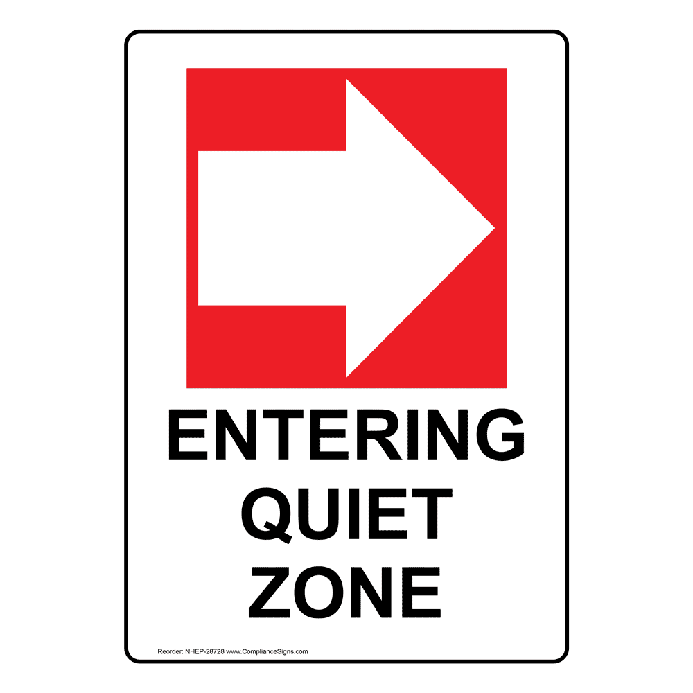 Quiet Zone Signs For Offices