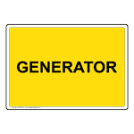 Generator Safety Signs from ComplianceSigns.com
