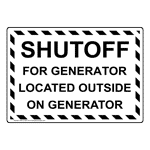 Generator Safety Signs from ComplianceSigns.com