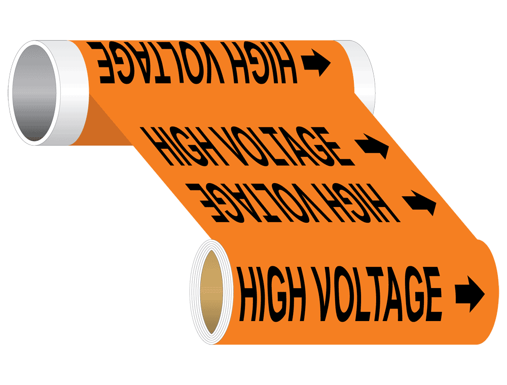 High Voltage Pipe Marking Stencil PIPE-15231-STENCIL