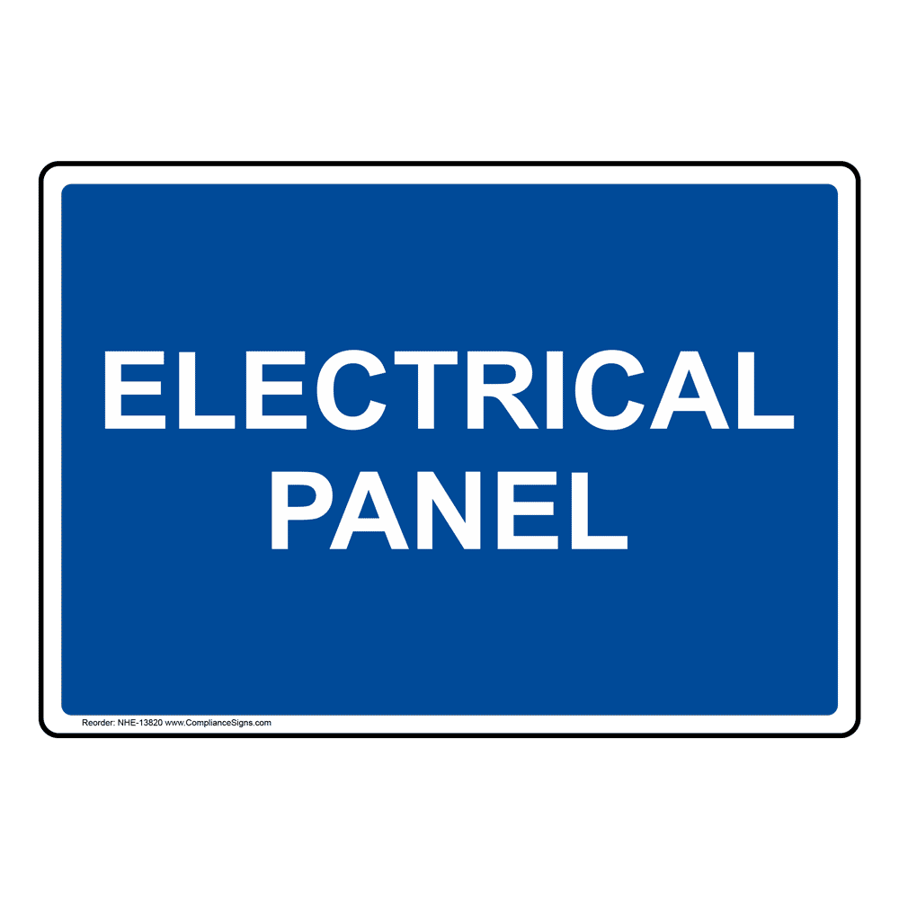 Electrical Panel Sign NHE-13820