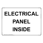 Electrical - Electrical Panel Signs and Labels