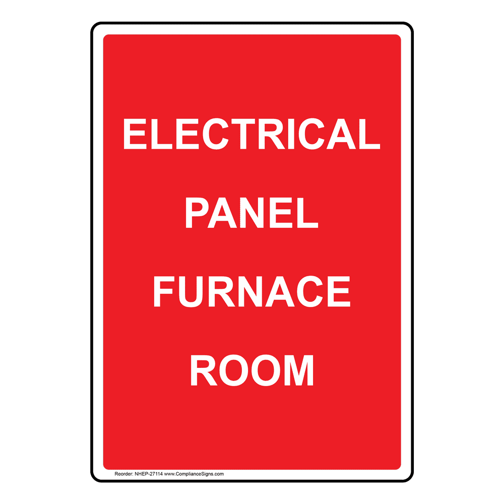 Electric Panel Room Sign NHE-27113