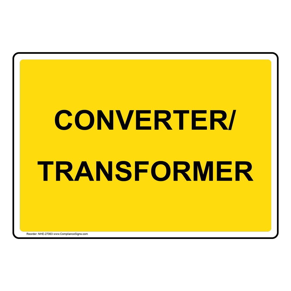 Portrait Converter/Transformer Sign NHEP-27063