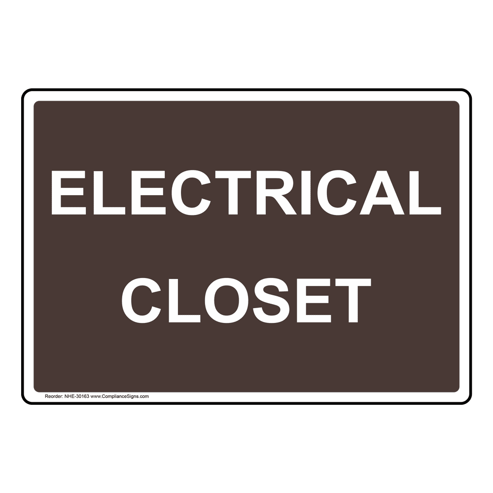Electrical Closet Sign NHE-30163