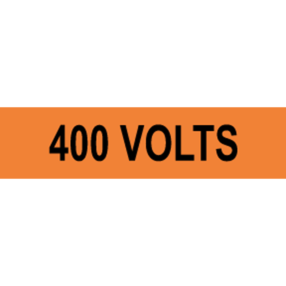 400 Volts Label VLT-13057 Electrical Voltage