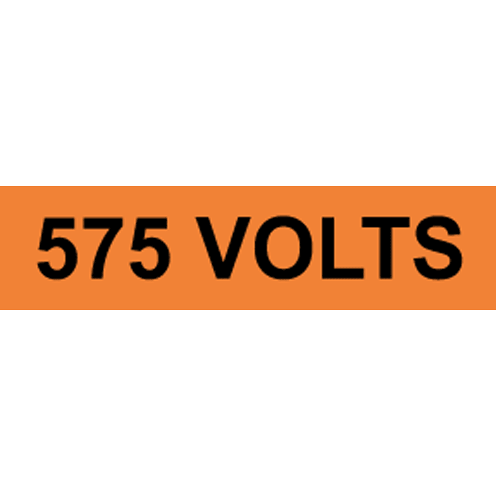575 Volts Label VLT-13062 Electrical Voltage