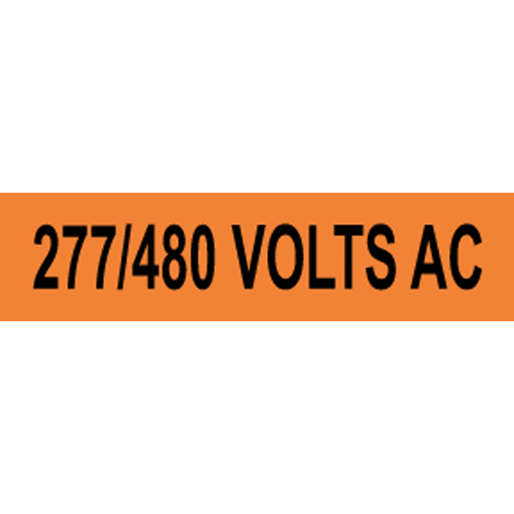 277/480 Volts AC Label VLT-715 Electrical Voltage
