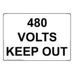 Electrical - Voltage & Shock Hazard Signs and Labels