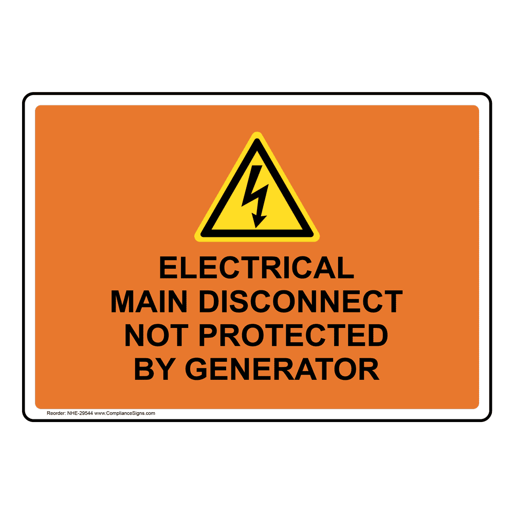 Electrical Main Disconnect