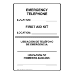 Fire/Emergency - Emergency Contact Signs and Labels
