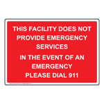 Fire/Emergency - Emergency Contact Signs and Labels