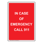 Fire/Emergency - Emergency Contact Signs and Labels