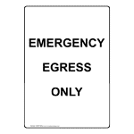 Egress Signs Safety Signs from ComplianceSigns.com