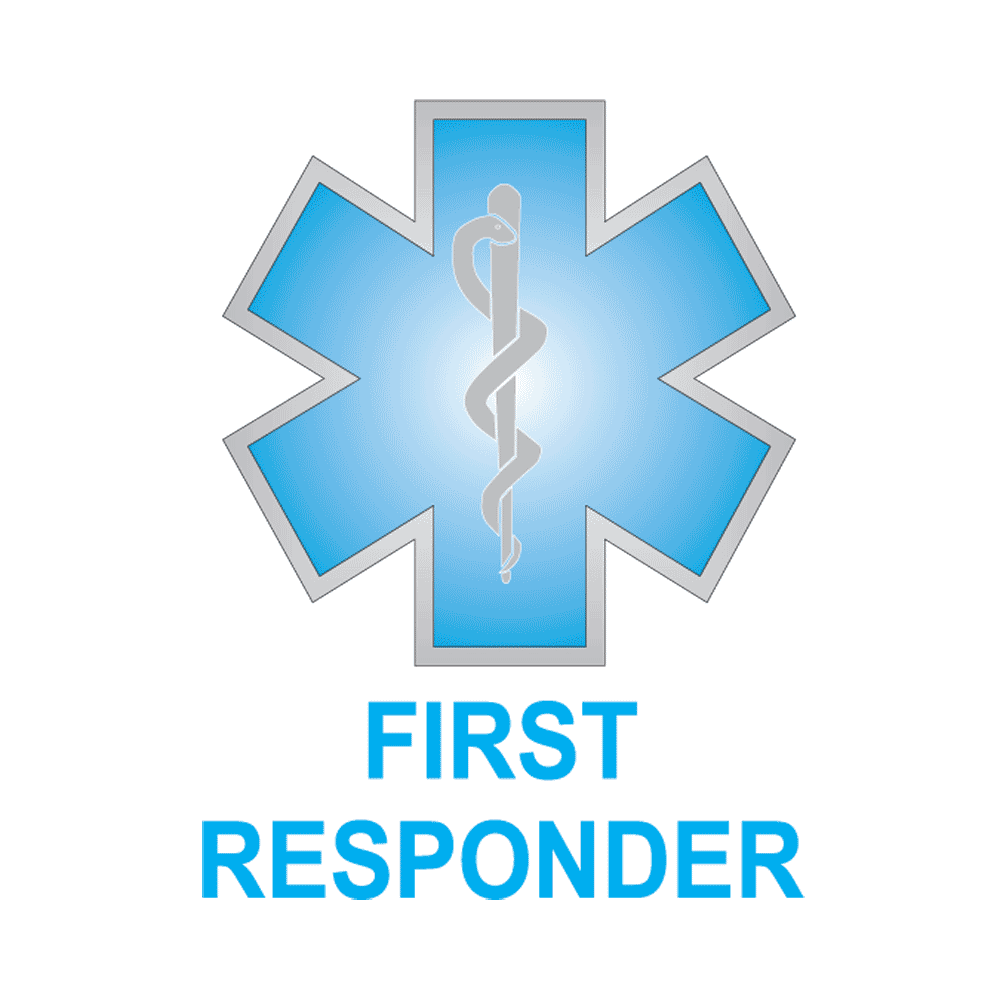 First Responder Label EMSE-11005 Hard Hat / Helmet Labels