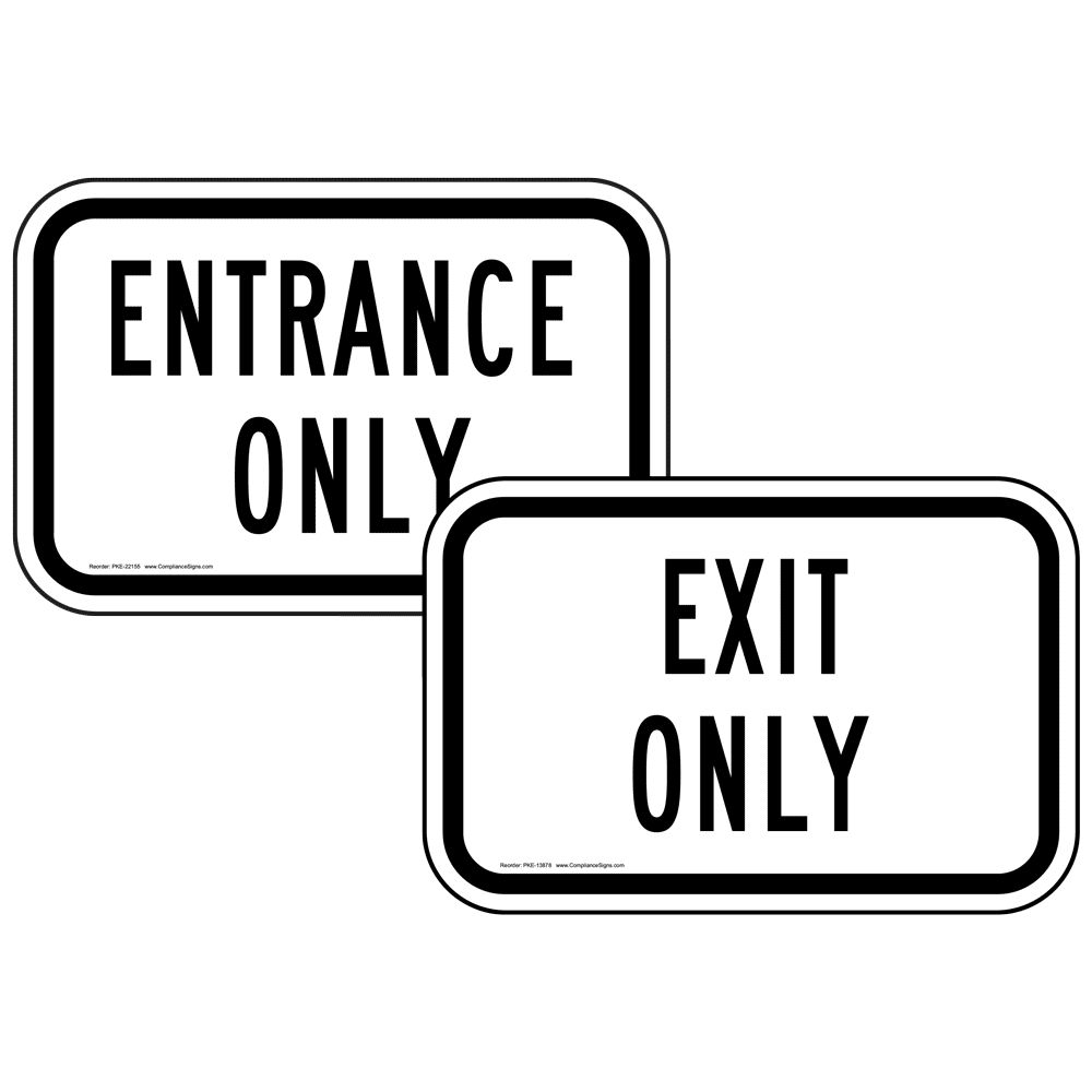 Enter Exit Sign PKE-21480-13879 Enter and Exit Set Enter Exit Sign PKE-21480-13879 Enter and Exit Set