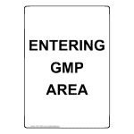 gmp Safety Signs from ComplianceSigns.com