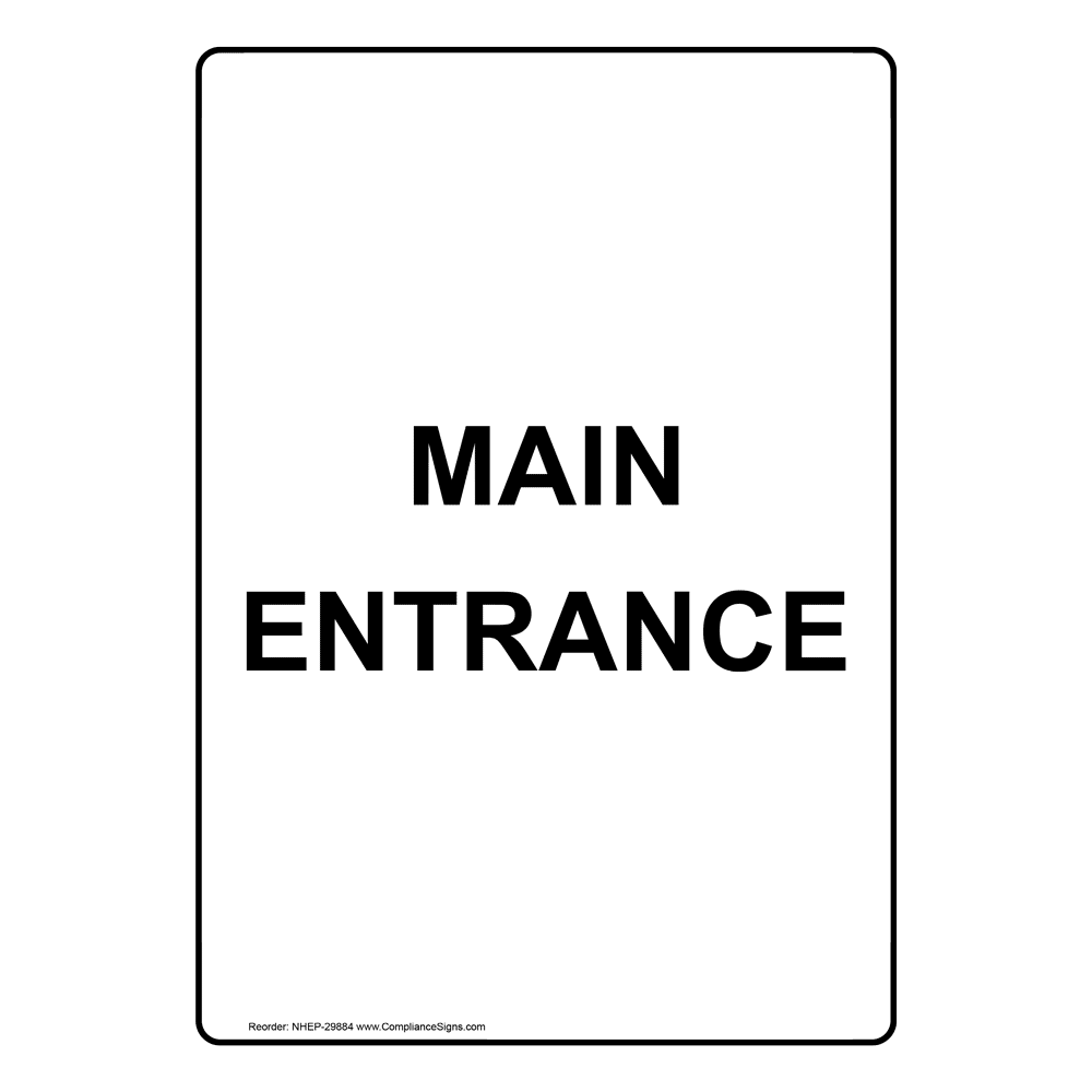Main Entrance Sign NHE-29884