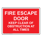 Fire/Emergency - Fire Exit Signs and Labels