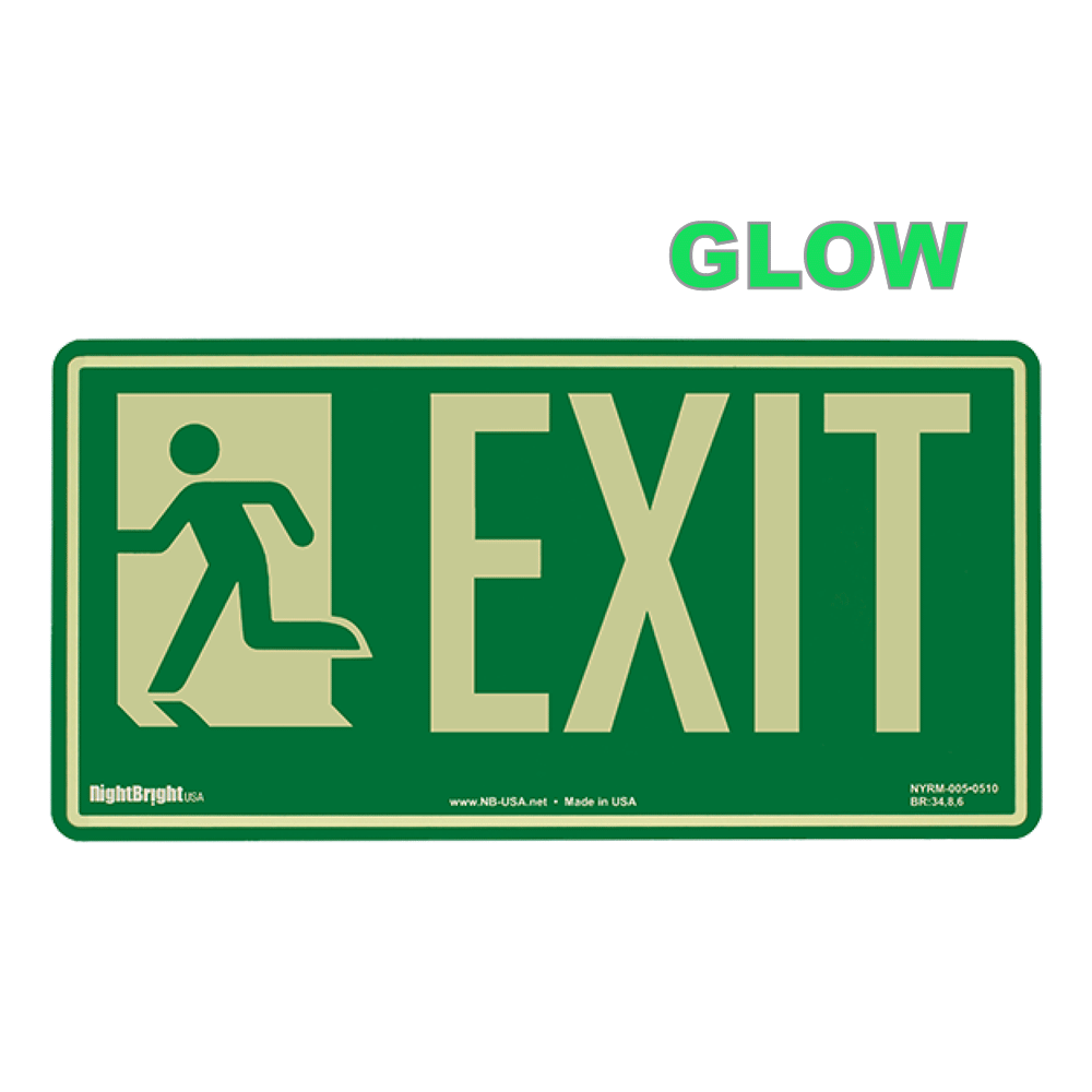 Exit Sign NHE 18667 Exit Emergency Fire