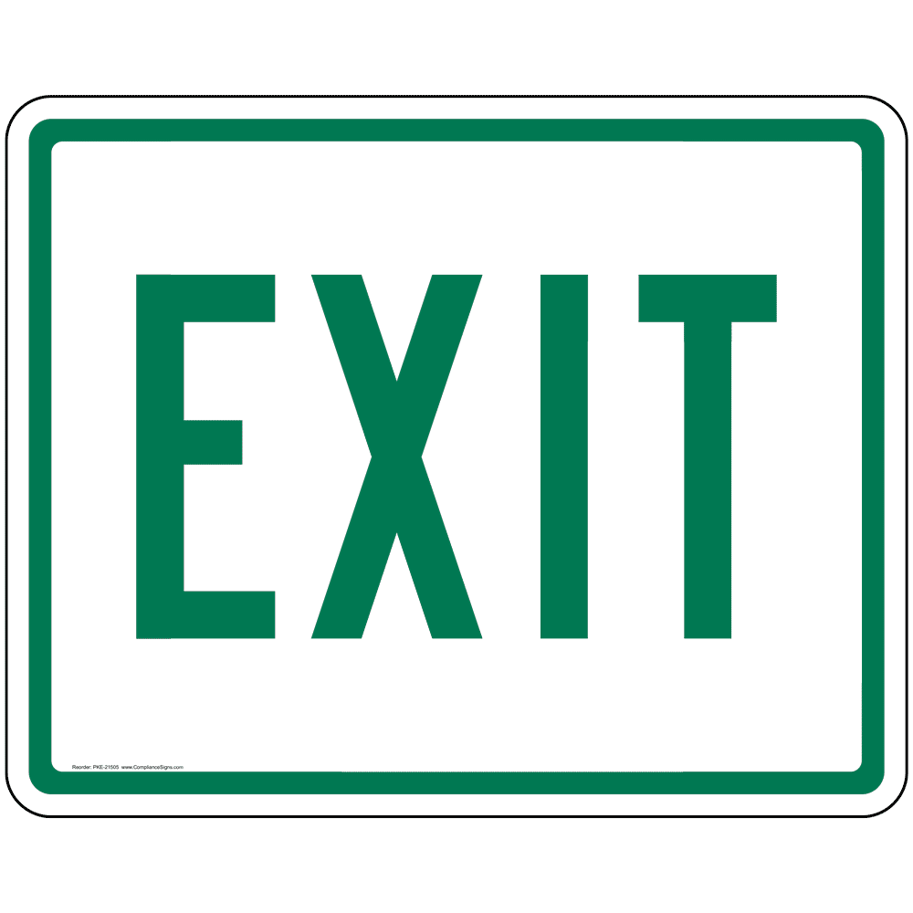 Exit Sign PKE-21505 Enter / Exit