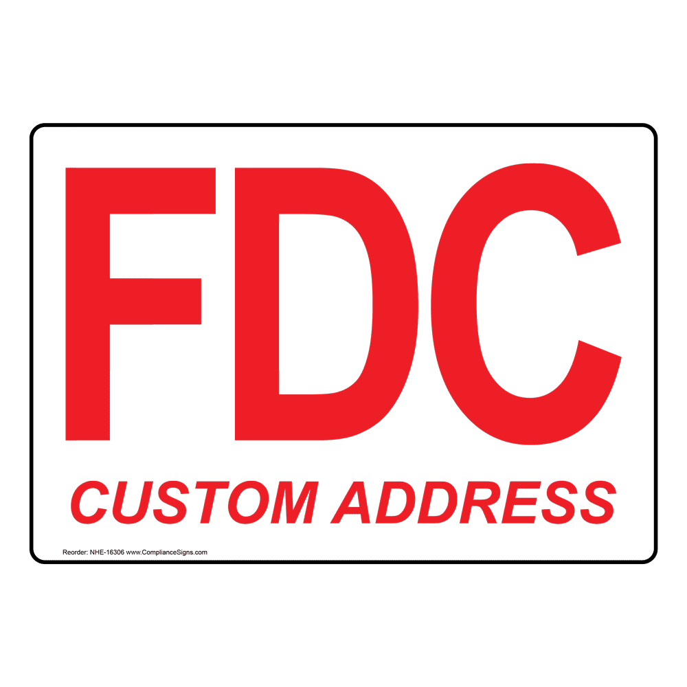 Fdc Sign Printable