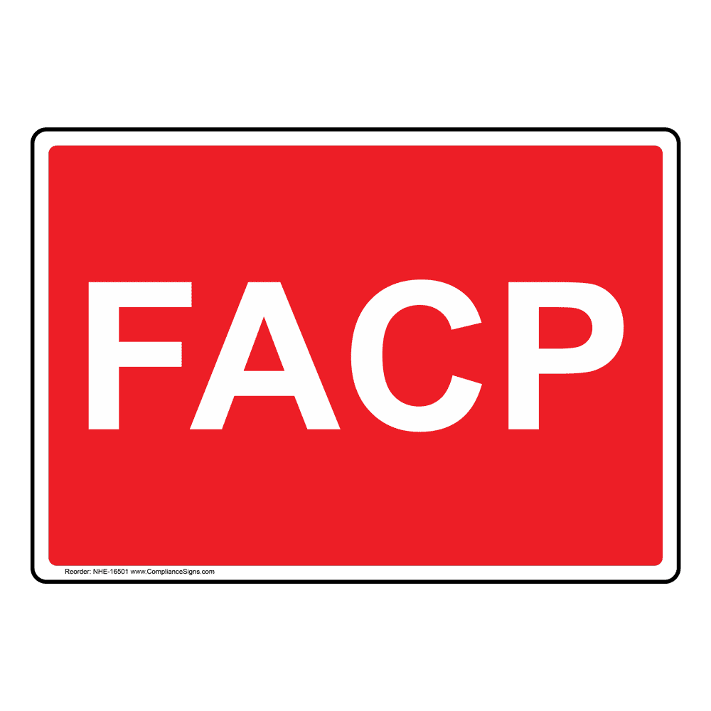 FACP Sign NHE-16501