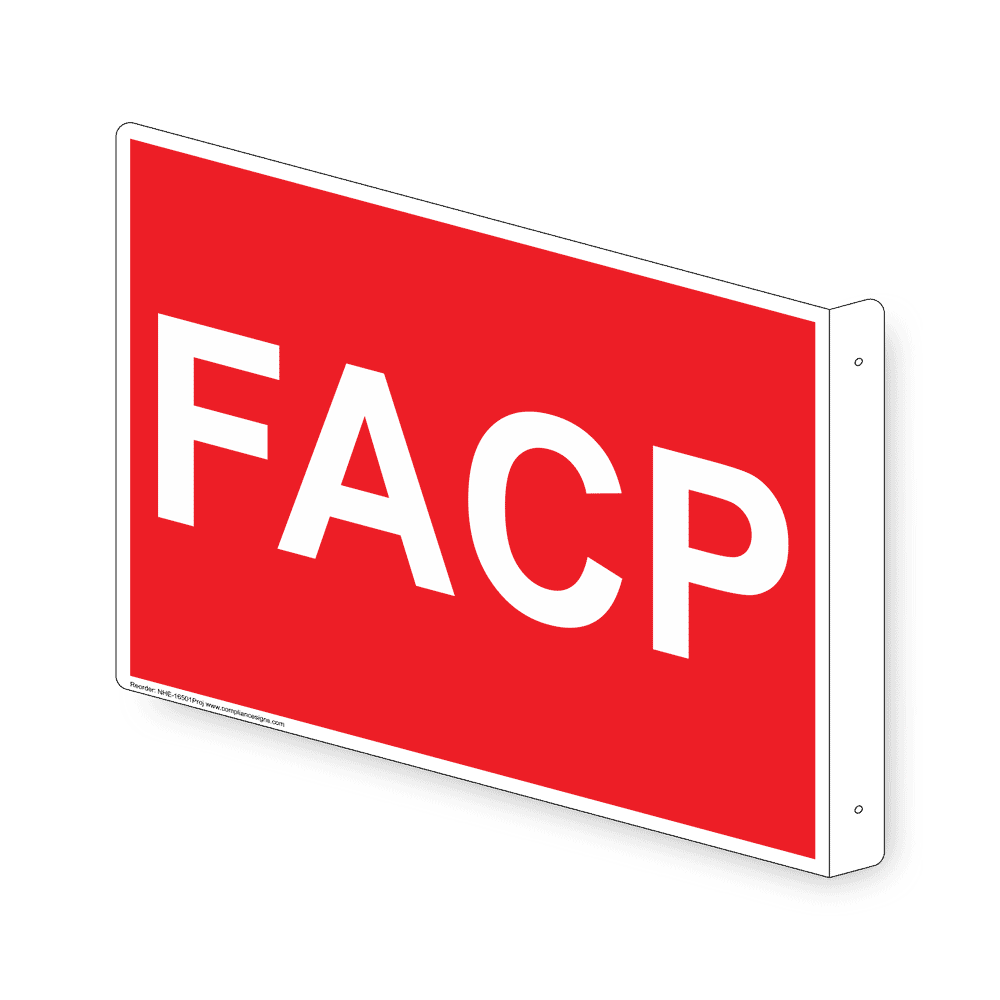 FACP Sign NHE-16501Proj Fire Safety / Equipment