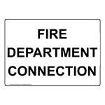 Fire/Emergency - Fire Department Connection (FDC) Signs and Labels