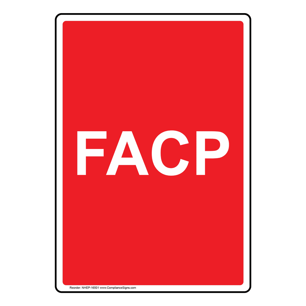 FACP Sign NHE-16501