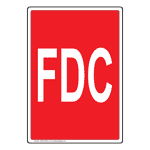 Fire/Emergency - Fire Department Connection (FDC) Signs and Labels