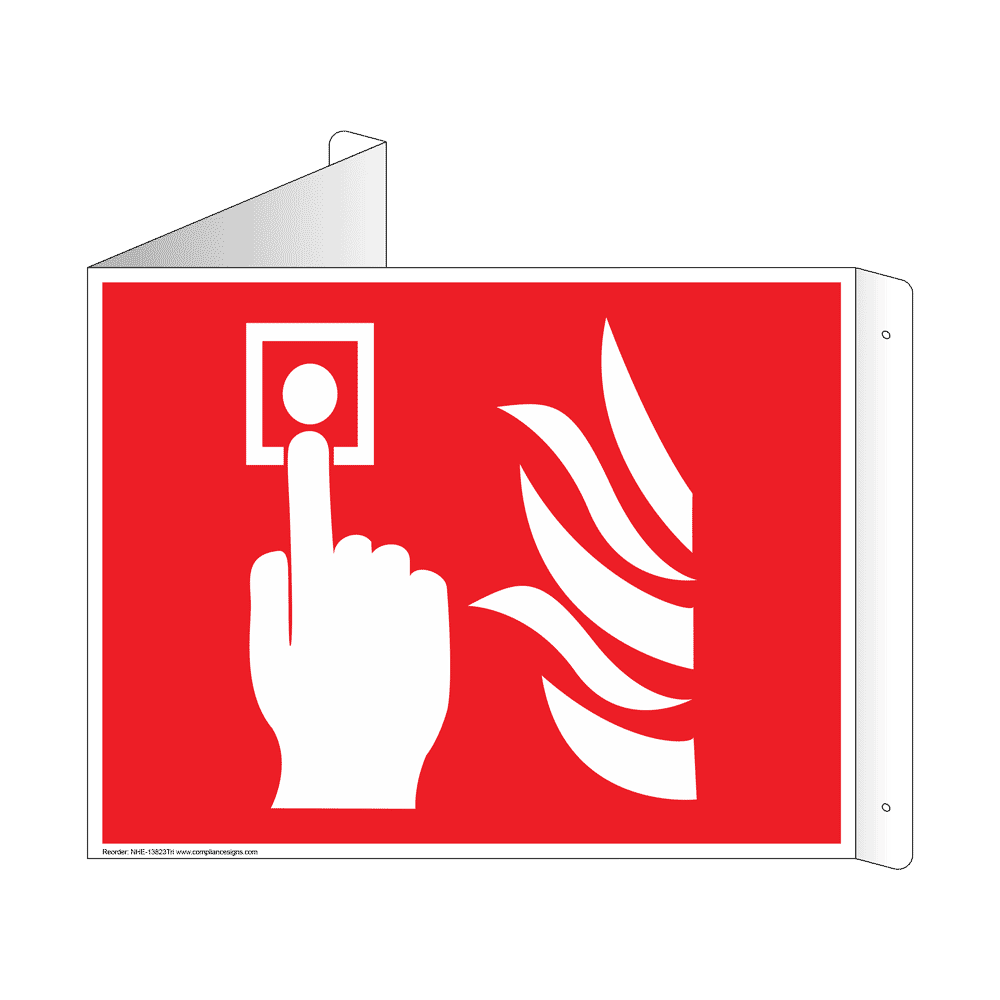 Fire Alarm Symbol Sign NHE-13823Tri Fire Safety / Equipment