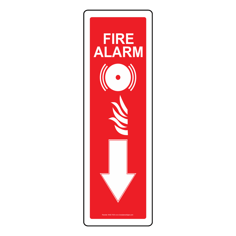 Fire Alarm Sign NHE-7535 Fire Safety / Equipment
