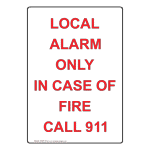 Fire/Emergency - Emergency Contact Signs and Labels