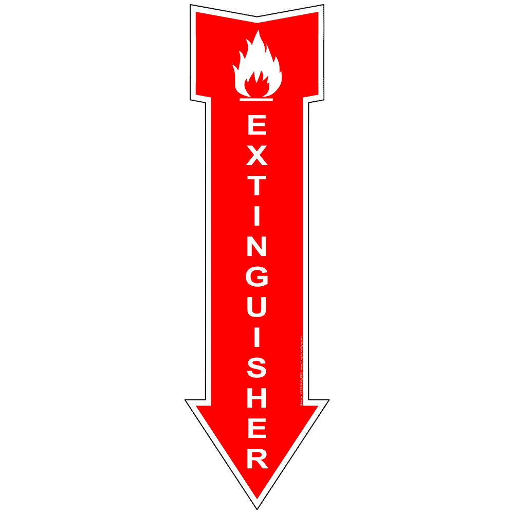 Portrait Co2 Fire Extinguisher Label CTSE 9464 RED portrait-co2-fire-extinguisher-label-ctse-9464-red