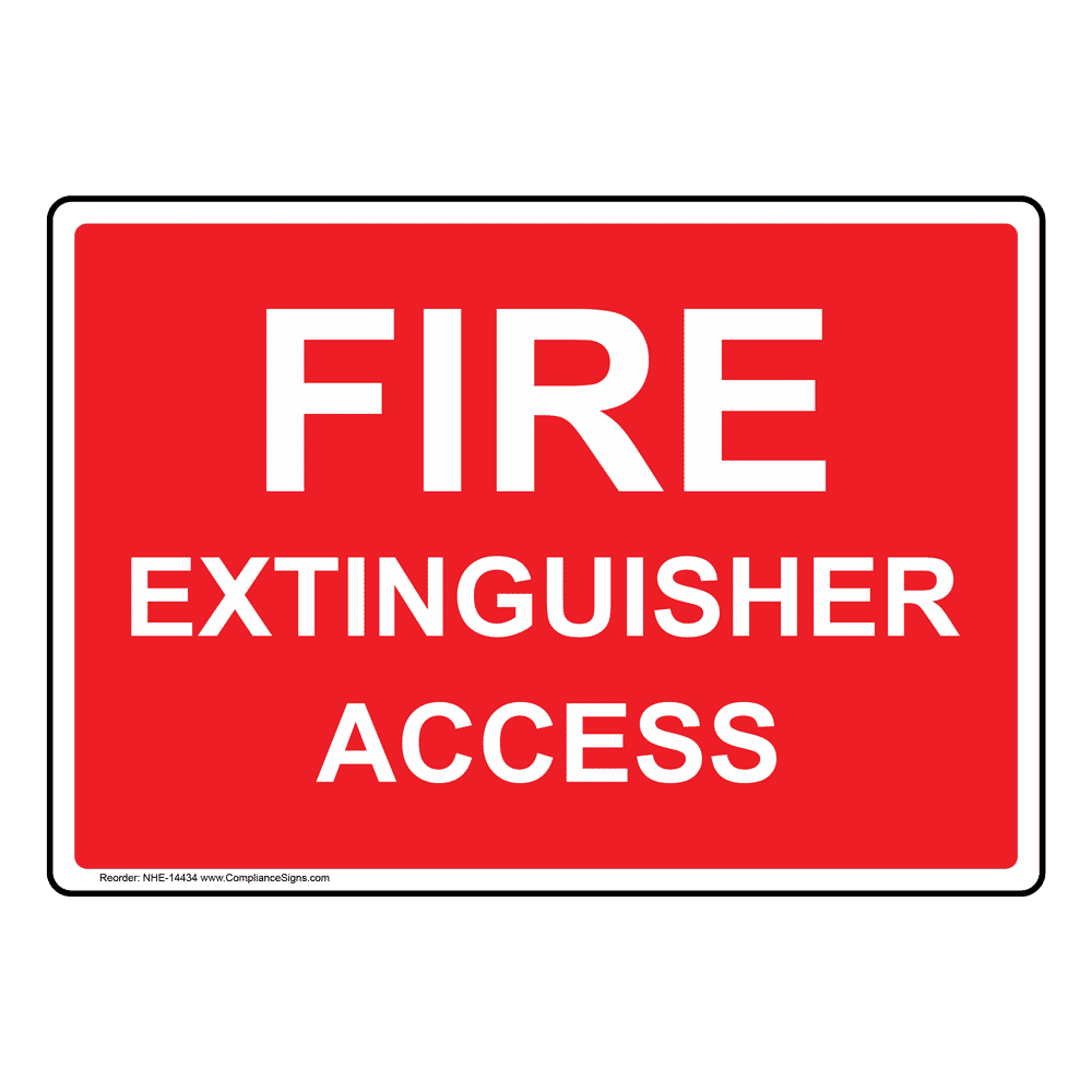 To Use Fire Extinguisher Pull Pin Aim At Base Sign NHE-18198Tri