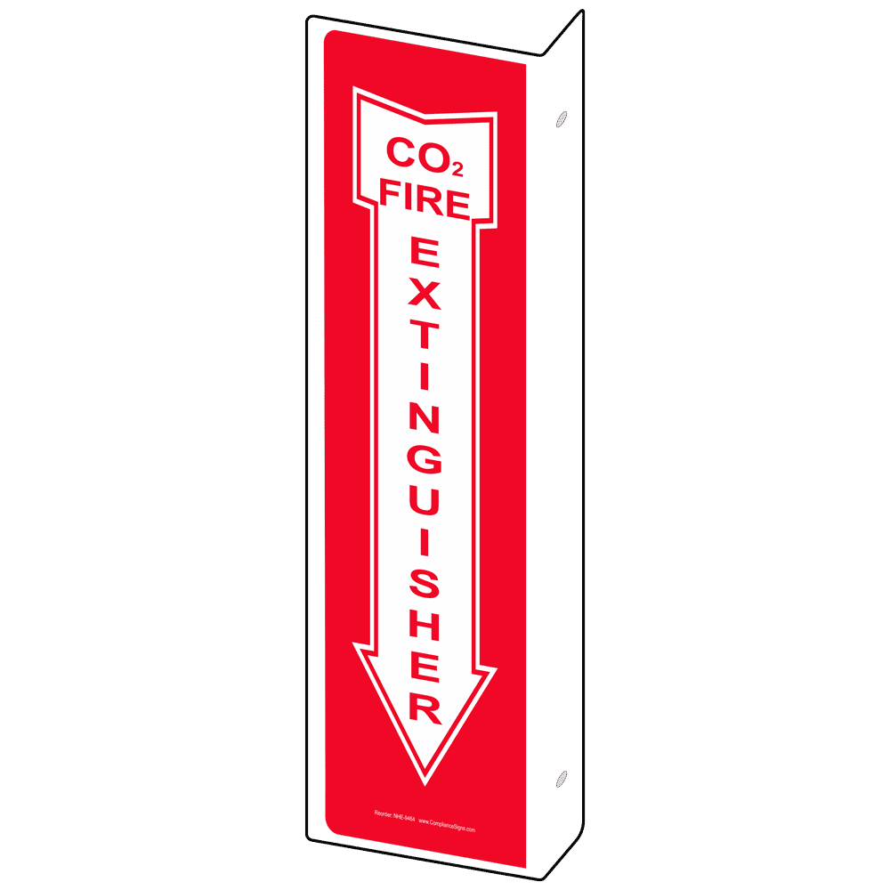 Co2 Extinguisher Sign NHE-9464Proj Fire Safety / Equipment