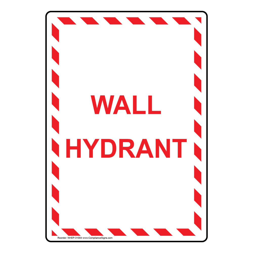 Wall Hydrant Sign NHE-31004