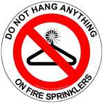 Fire/Emergency - Fire Sprinkler Signs and Labels