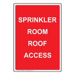 Fire/Emergency - Fire Sprinkler Signs and Labels