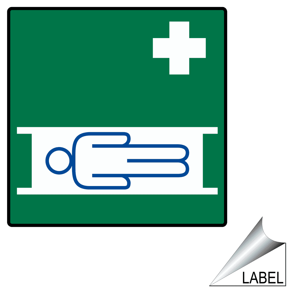 Stretcher Symbol Label LABEL-SYM-142-a Emergency Response
