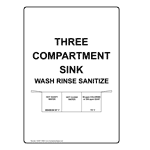 Kitchen Clean Safety Signs from ComplianceSigns.com
